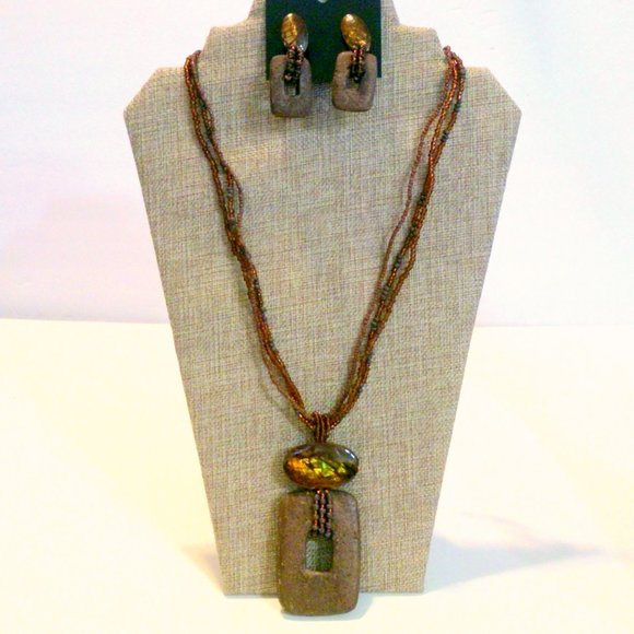 Vintage | Jewelry | Boho Inspired Seed Bead Shell Ethnic Necklace ...